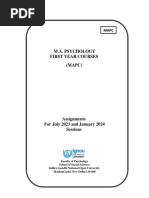 MAPC Assignments 1st Year (2024-2025) | PDF | Errors And Residuals | Social Psychology