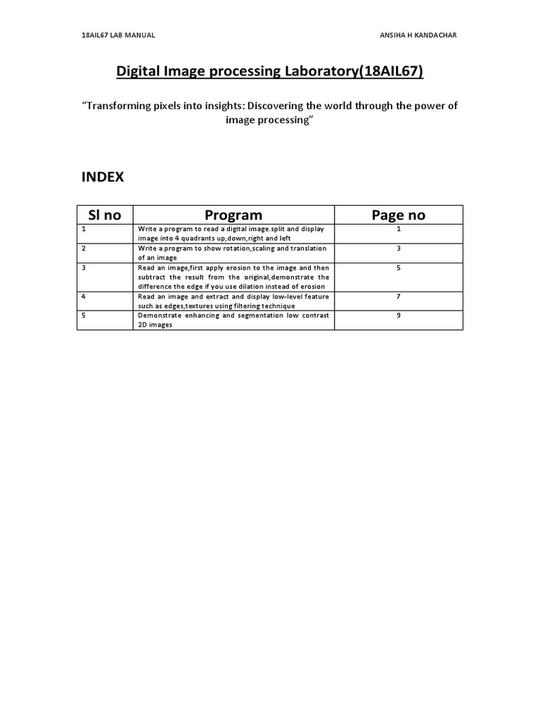 DIPLABMANUAL | Download Free PDF | Signal Processing | Computer Engineering