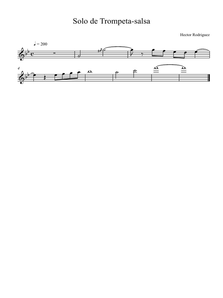 Solo de Trompeta-Salsa | PDF