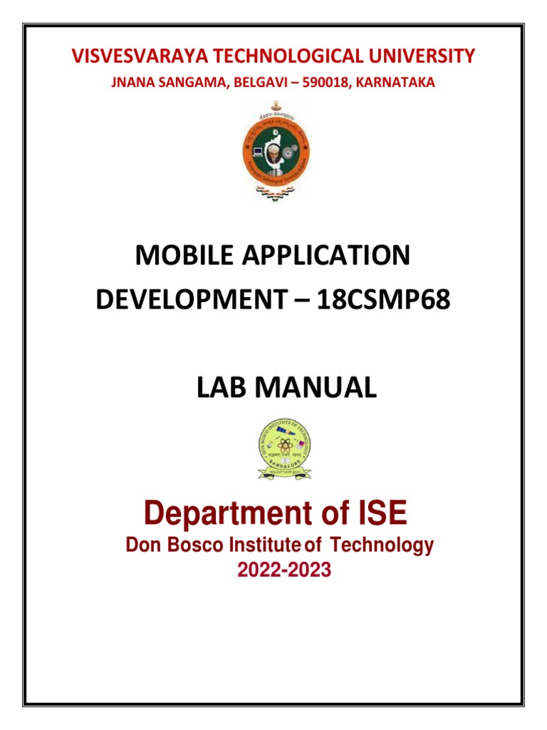 Dbit (Ise) Mad - Lab | PDF | Android (Operating System) | Microsoft Windows