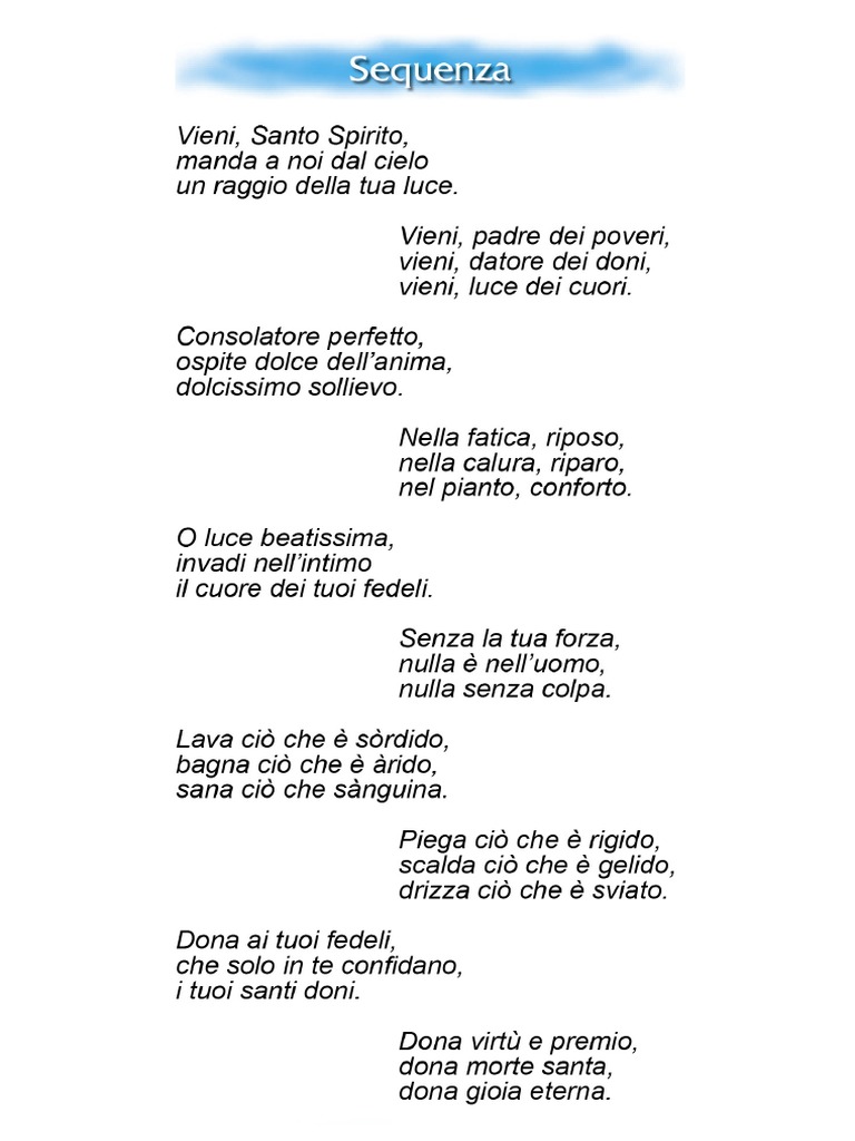 Sequenza Di Pentecoste | PDF