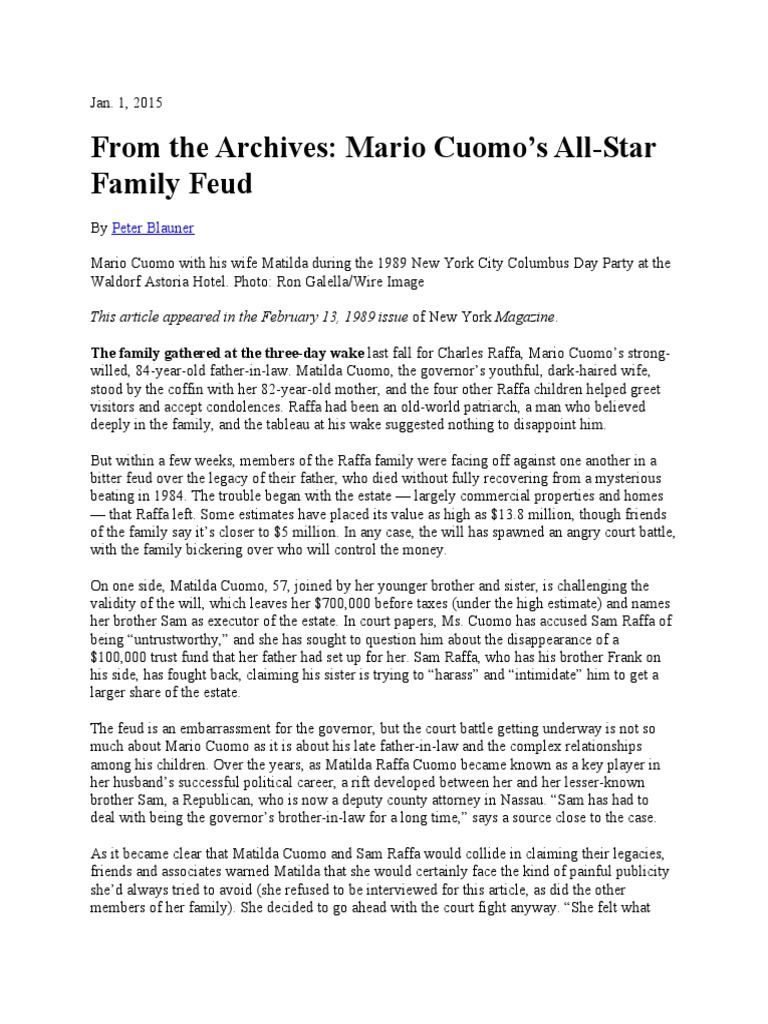 Mario Cuomos All Star Family Feud | PDF | Common Law | Justice