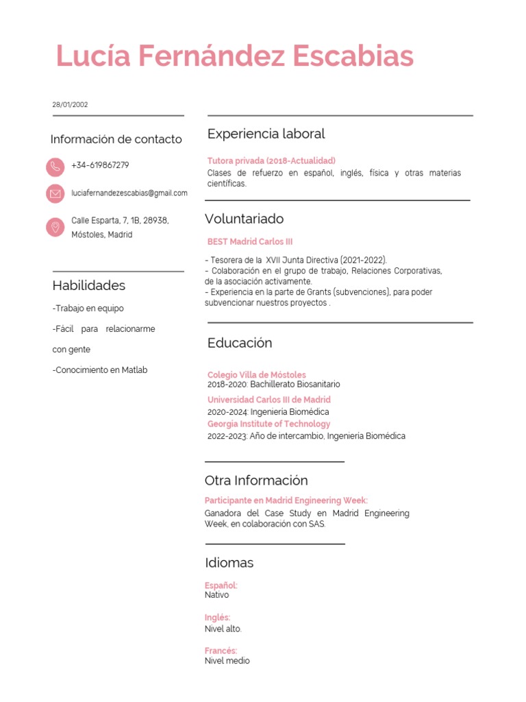 cv-lucia-fernandez | PDF