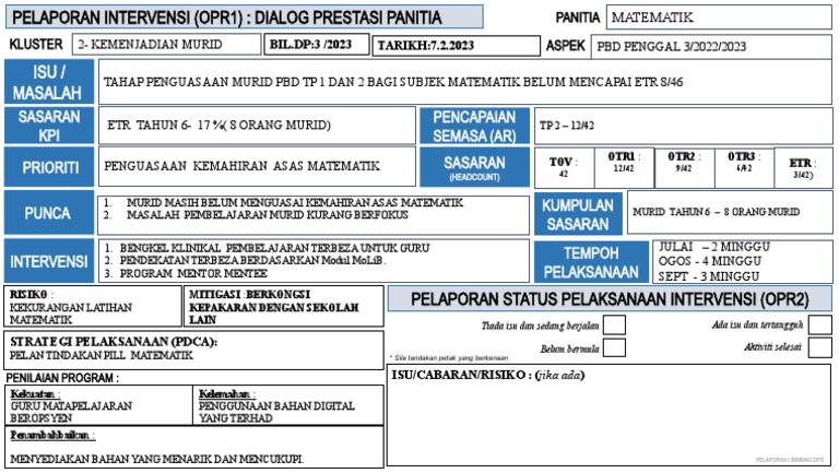 Template Opr1 - Opr2 (4) MT | PDF
