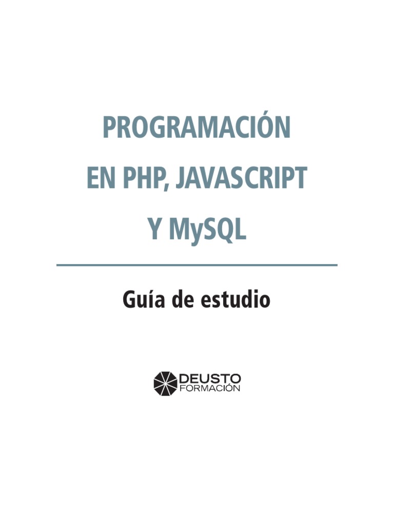 PJM - Guía de Estudio Programación en PHP - JavaScript y MySQL | PDF ... PJM - Guía de Estudio Programación en PHP - JavaScript y MySQL | PDF ...