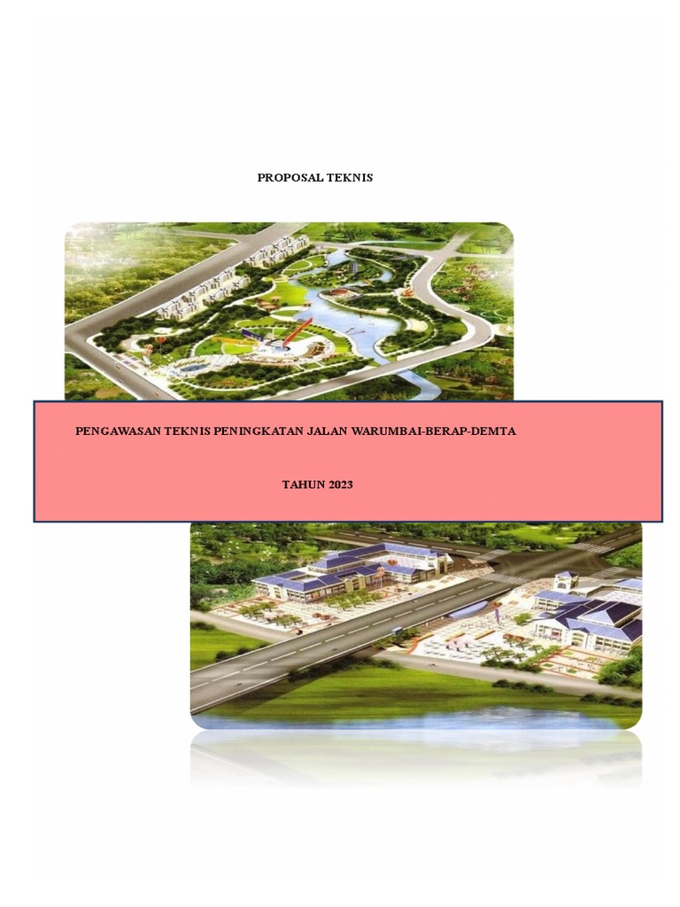 Proposal Teknis Pengawasan Jalan | PDF