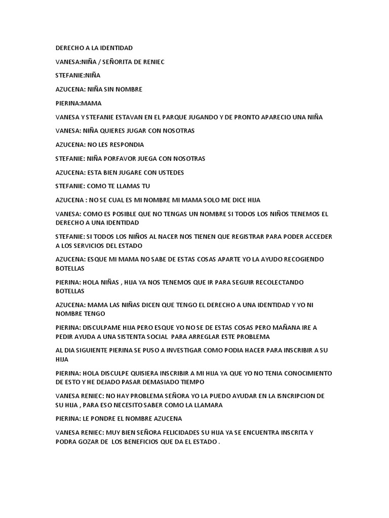 Derecho A La Identidad | PDF | Arte | Poesía