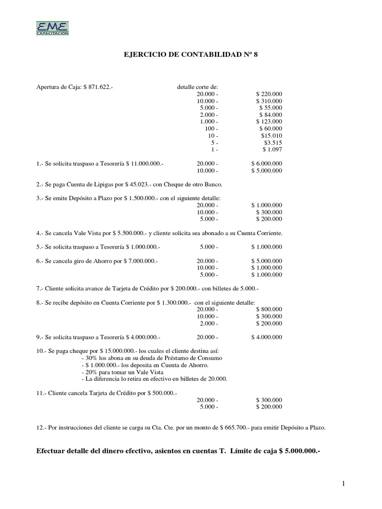 Contabilidad - Ejercicio 8 | PDF | Business | Industrias de servicio