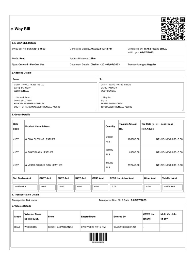 E-Way Bill System | PDF | Public Finance | Public Administration