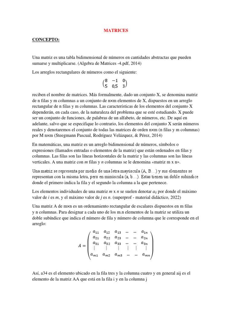 MATRICESufps Procesos Industriales | PDF | Matriz (Matemáticas) | Conjunto (Matemáticas)