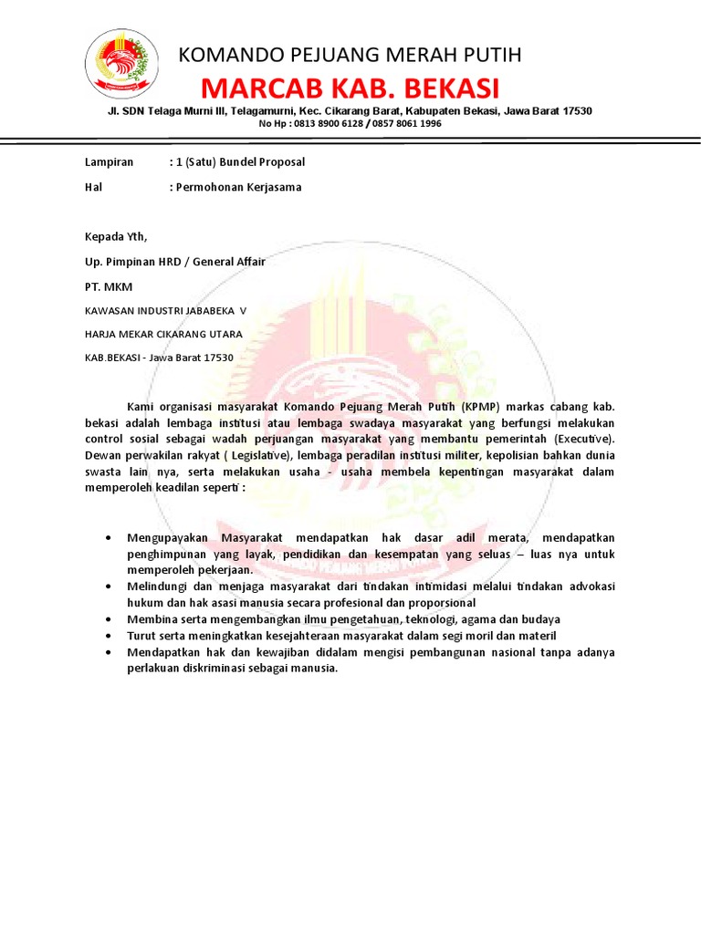 Proposal KPMP PT - KMP | PDF | Ilmu Sosial