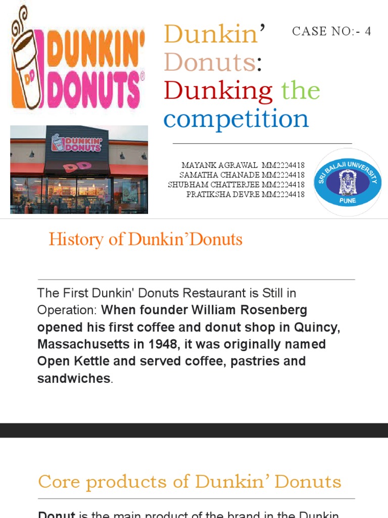 Dunkin' Donuts | PDF | Marketing | Doughnut