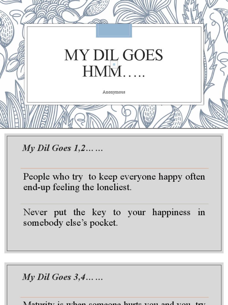 My Dil Goes HMM | PDF