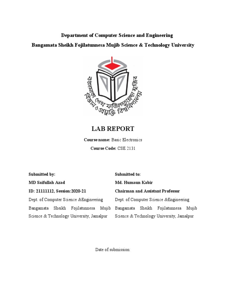 EEE Lab Report 2.2 | PDF | P–N Junction | Rectifier