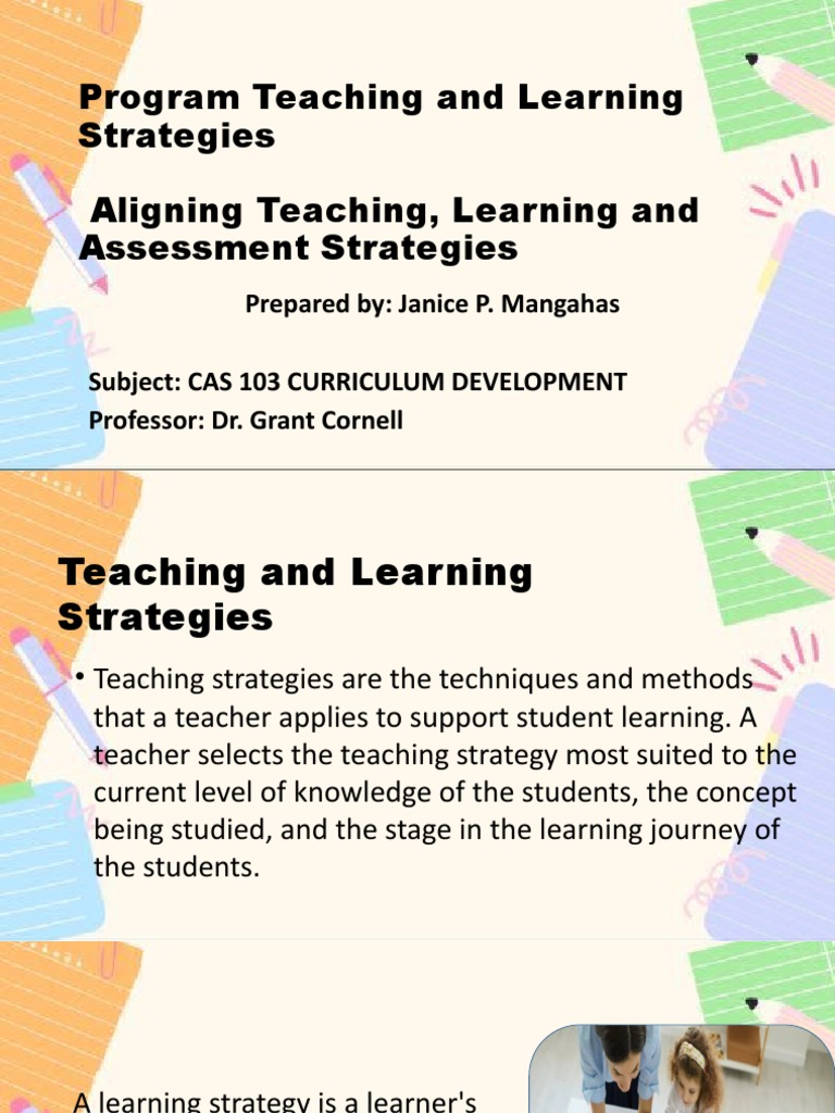 Alignment of Learning and Teaching | PDF | Educational Assessment ...