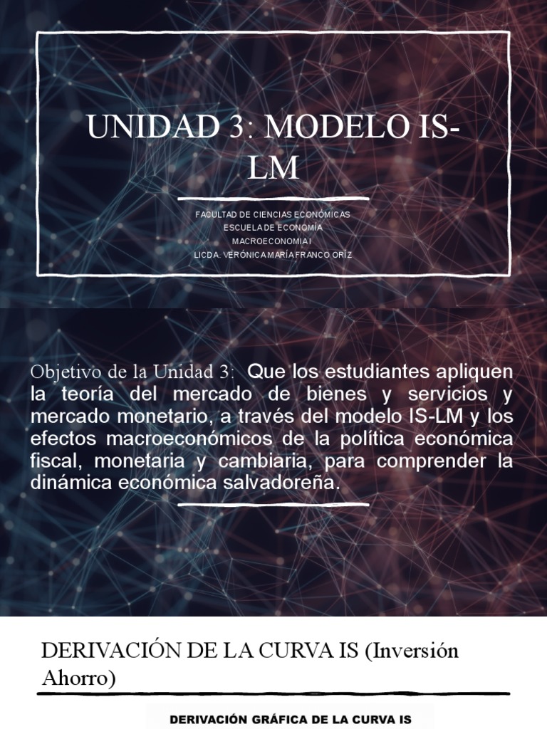 Unidad 3 Modelo Is-Lm | PDF | Balance de pagos | Dinero