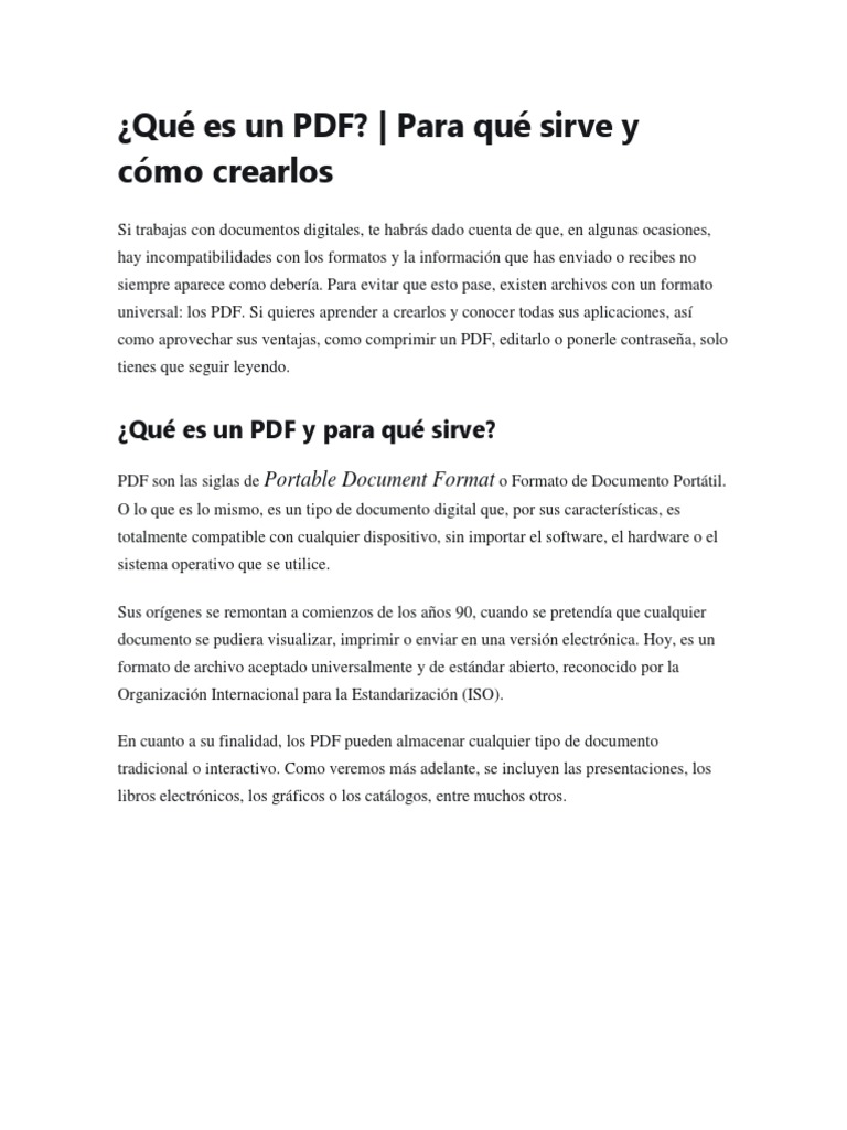 Qué Es Un PDF 01-17-23 | PDF | Informática | Software