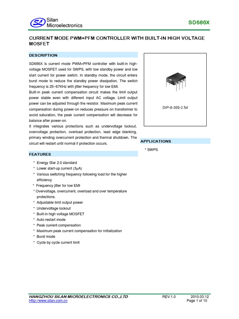 Datasheet | PDF | Power Supply | Mosfet