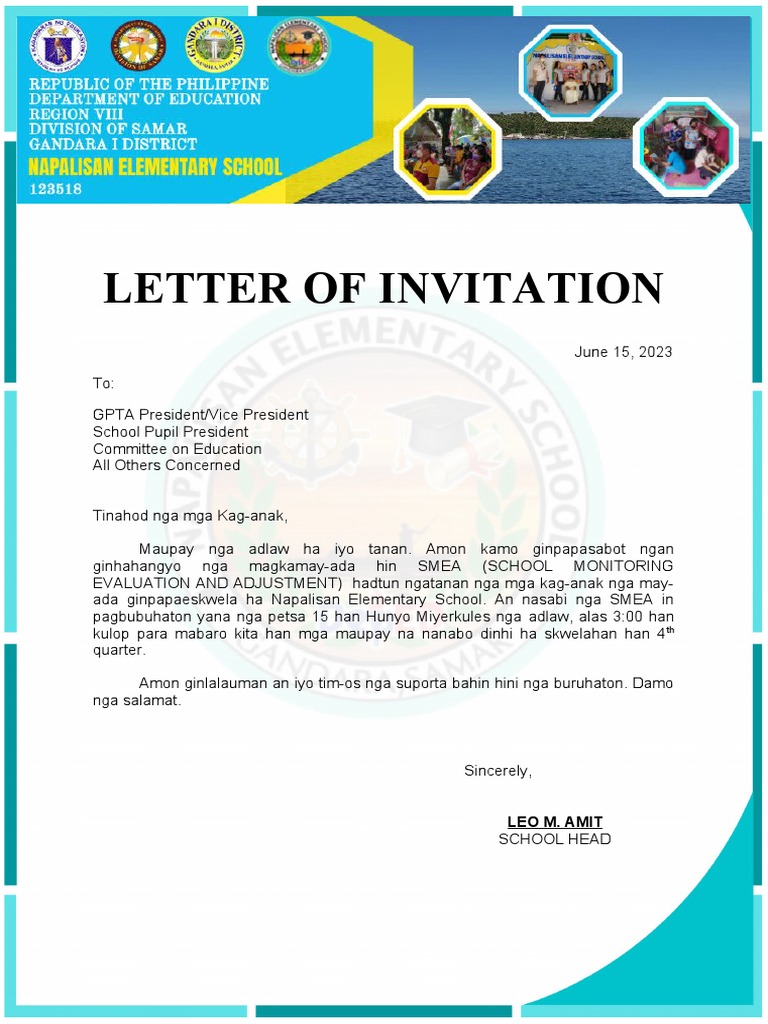 Letter of Invitation (SMEA) | PDF