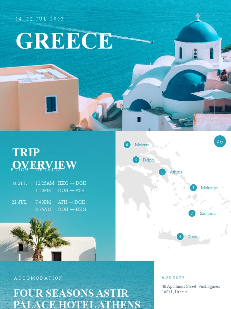 Greece Presentation Template | PDF | Athens