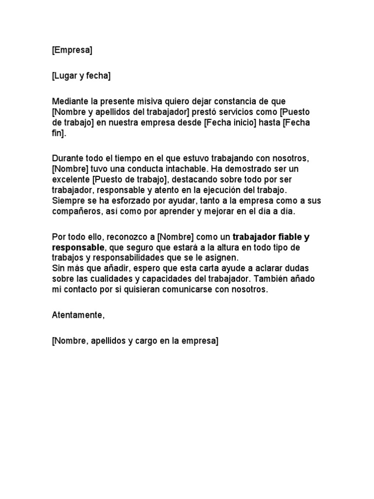 Carta Laboral | PDF