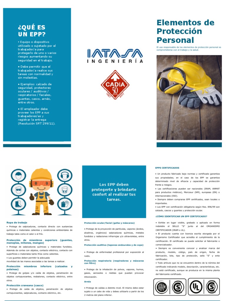 Triptico Uso de Epp | PDF | Guante
