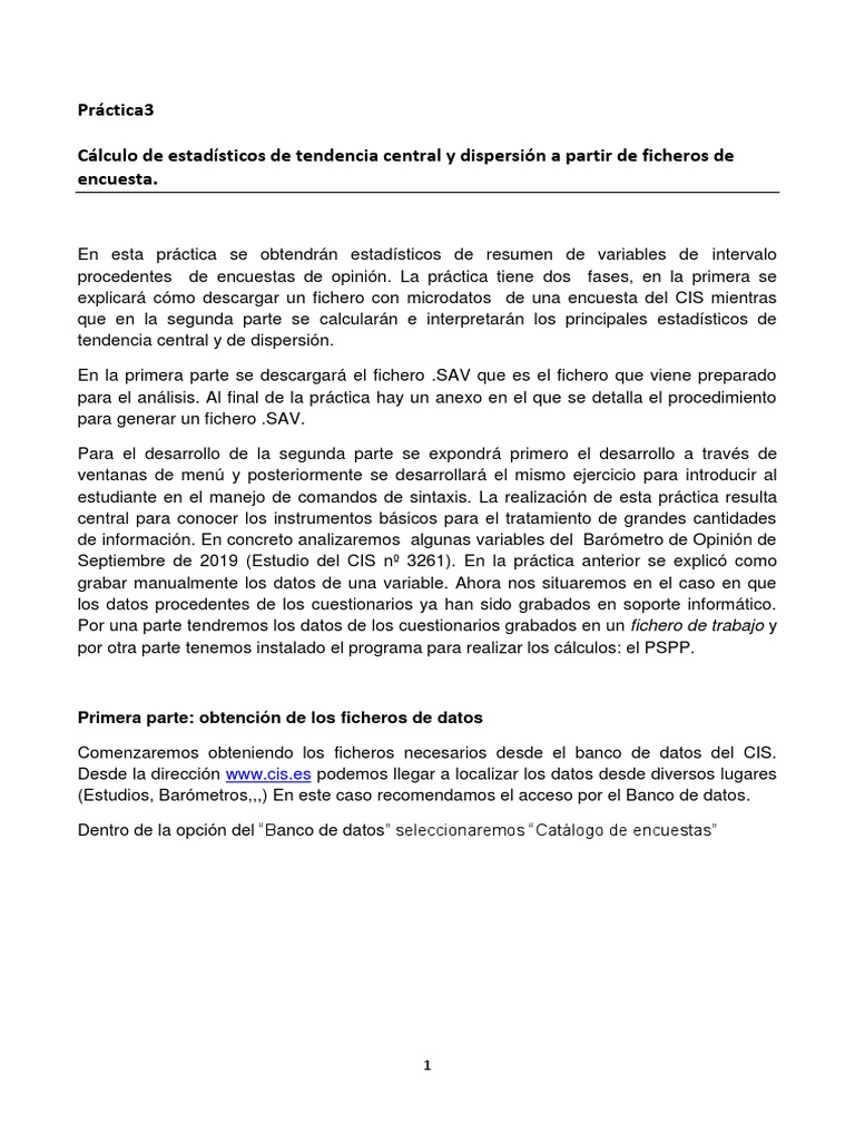 Practica3 V2 | PDF | Archivo de computadora | Spss