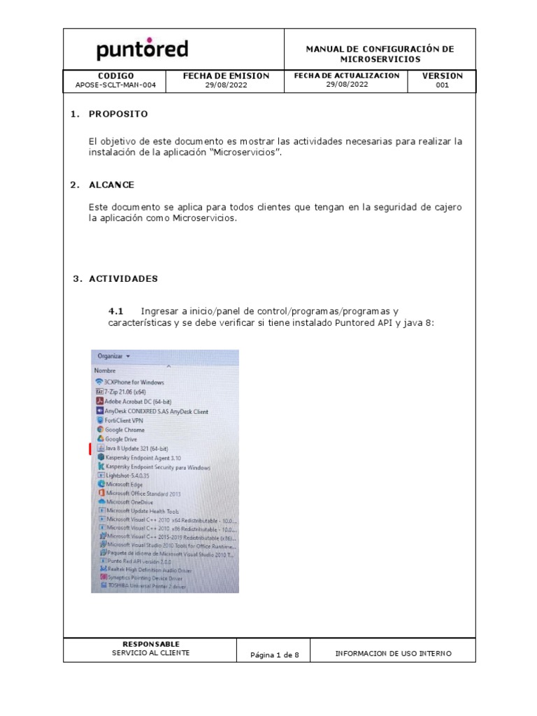 Manual de Microservicios | PDF | Java (lenguaje de programación) | Informática