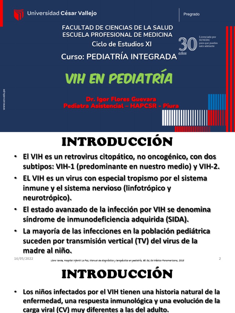 VIH en Pediatría: Síntomas y Etapas | PDF | VIH | VIH / SIDA