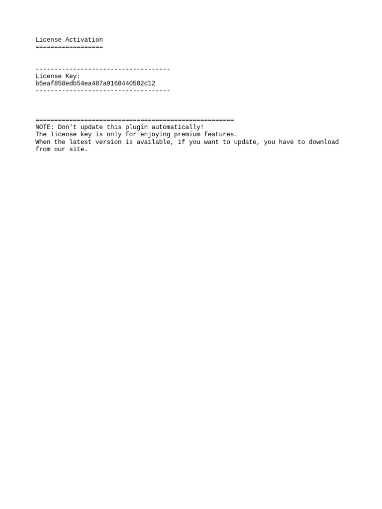 License Key Activation | PDF