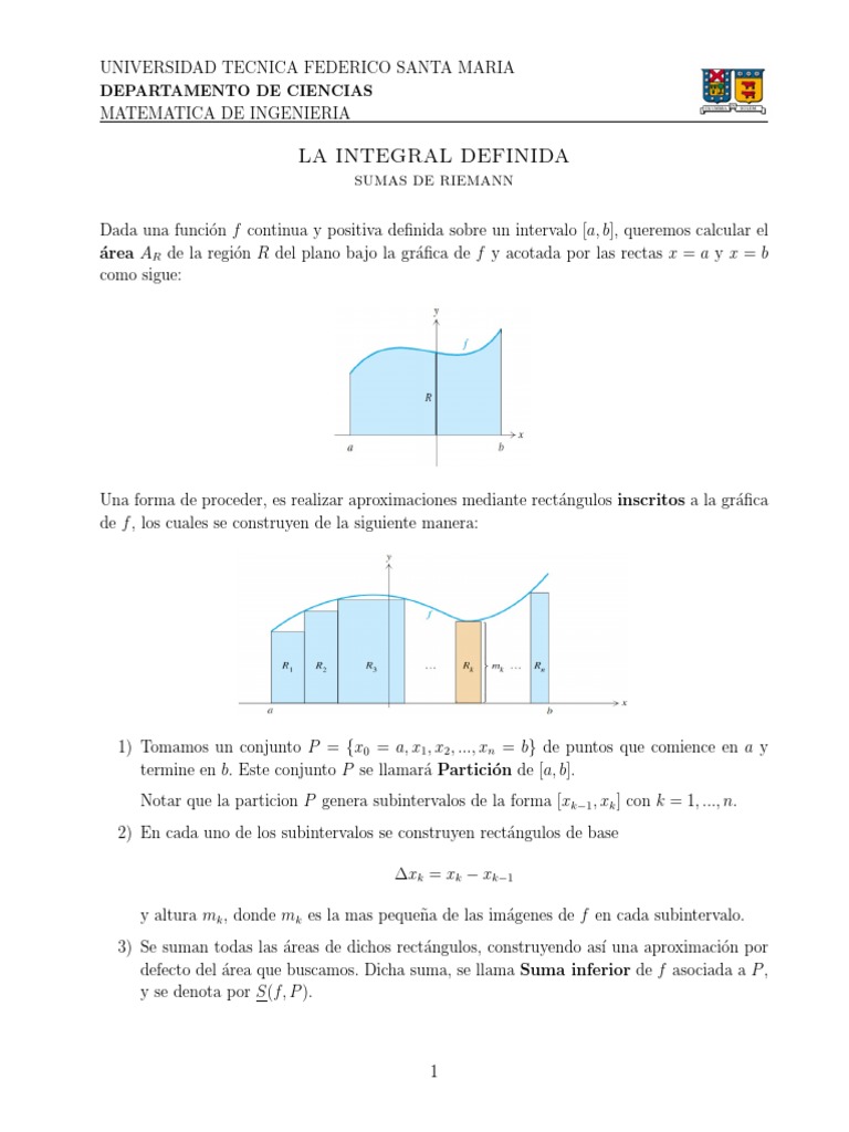 Sumas de Riemann | PDF | Intervalo (Matemáticas) | Integral