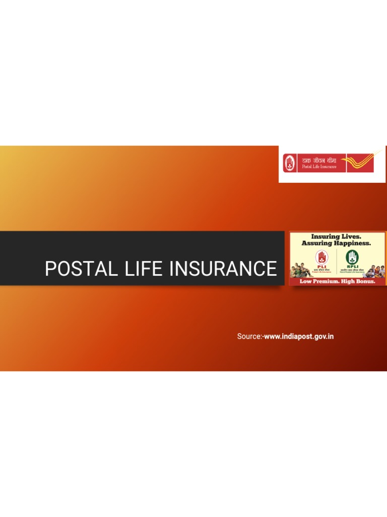 POSTAL LIFE INSURANCE Ppt-Print | PDF | Life Insurance | Insurance