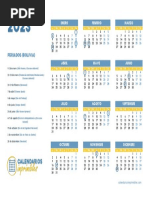Calendario USAP 2025 | PDF