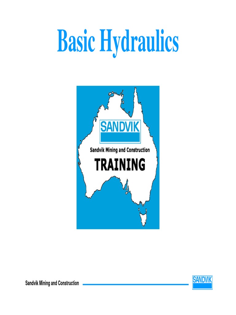 Sandvik Basic Hydraulic Systems Overview | PDF | Pump | Valve