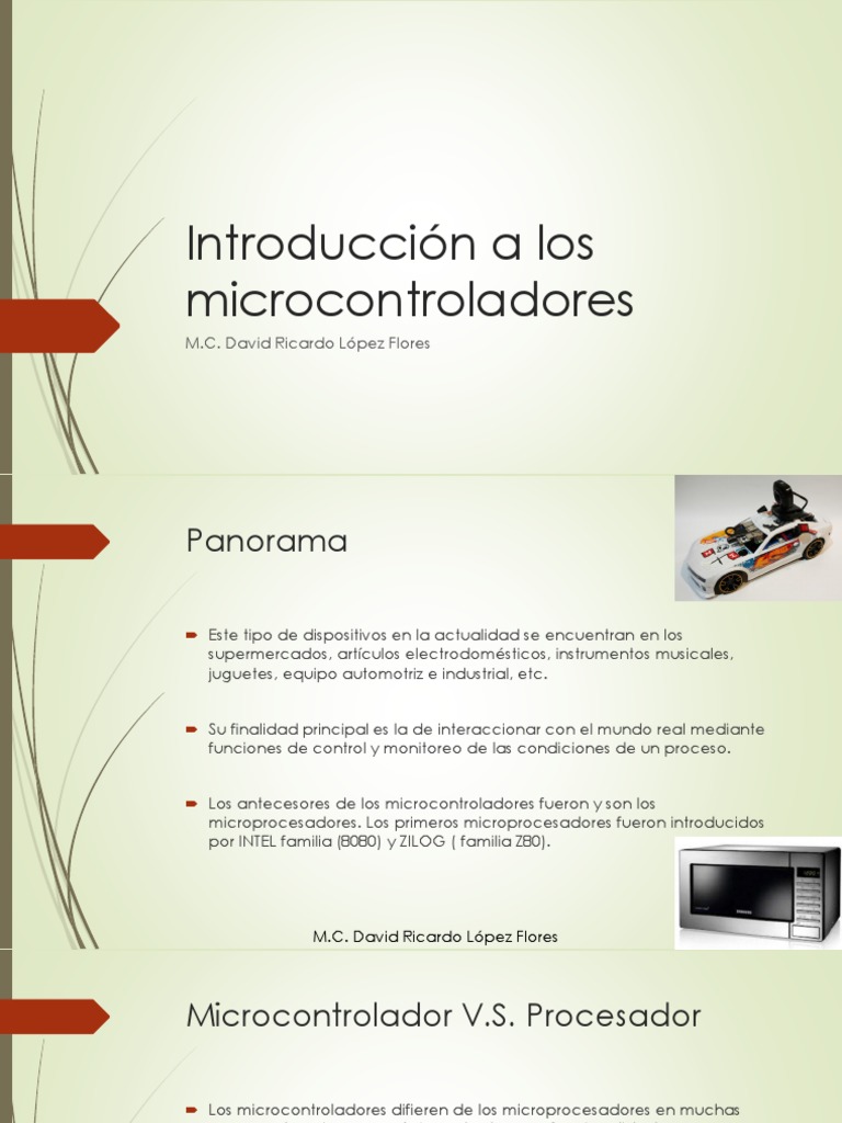 Introducción A Los Microcontroladores | PDF | Microcontrolador | Unidad Central de procesamiento