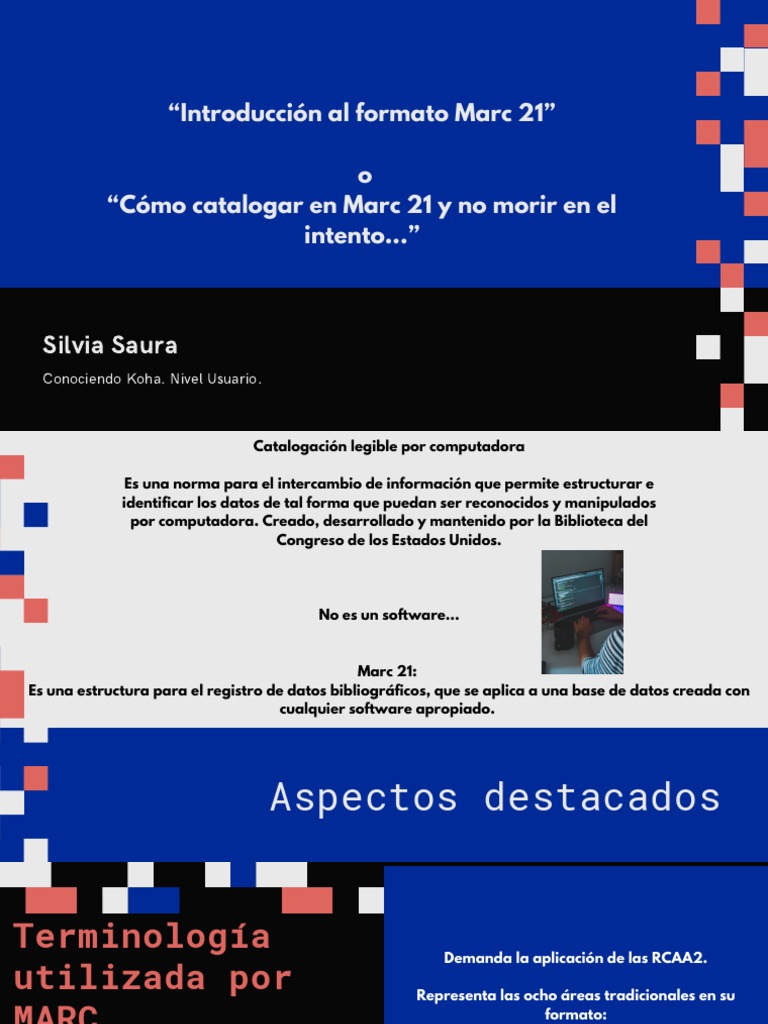 "Introducción Al Formato Marc 21" o "Cómo Catalogar en Marc 21 y No Morir en El Intento" | PDF ...