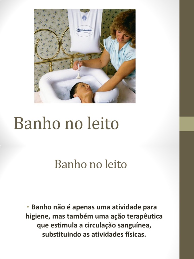 Banho No Leito .... - 1 | PDF | Enfermagem | Roupas