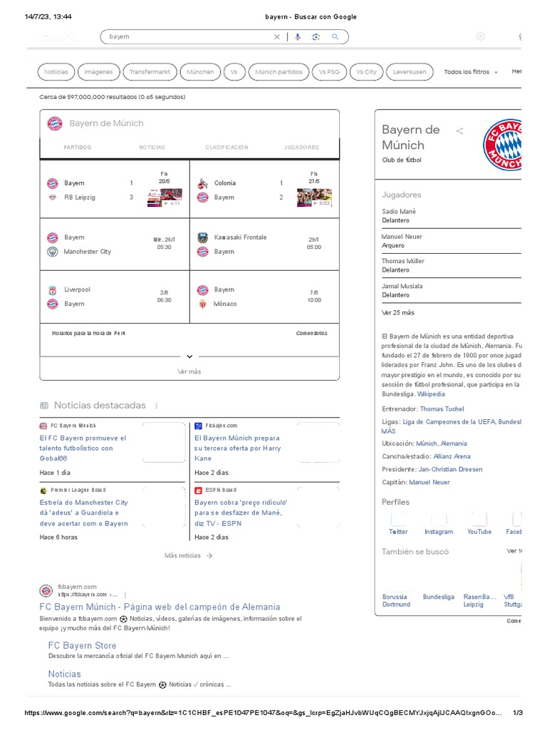 Bayern Historia | PDF | Liga de Campeones de la UEFA | Equipos deportivos