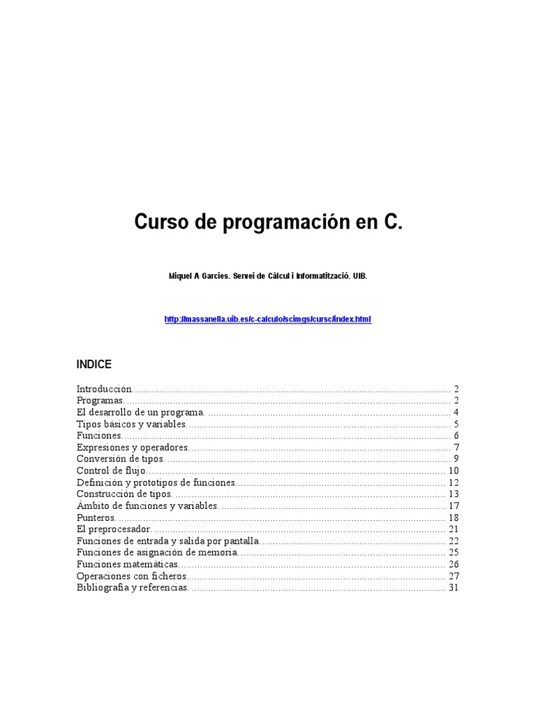 Silo - Tips - Curso de Programacion en c.109 | PDF | Puntero (Programación de computadora ...