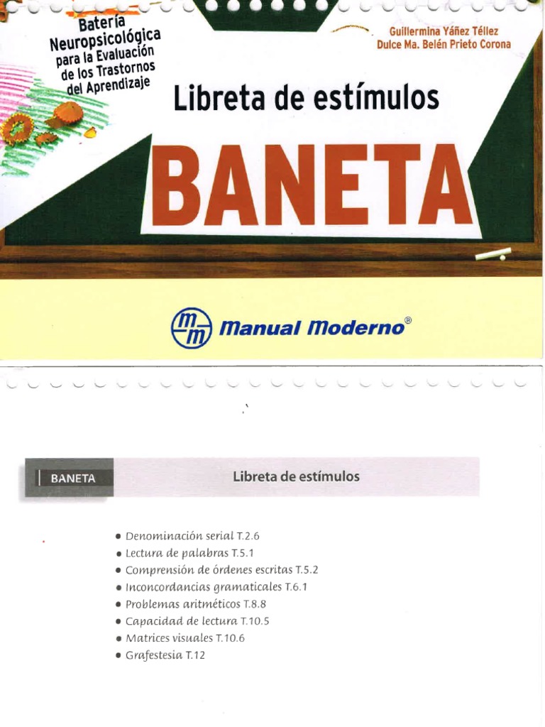 Libreta de Estímulos BANETA | PDF