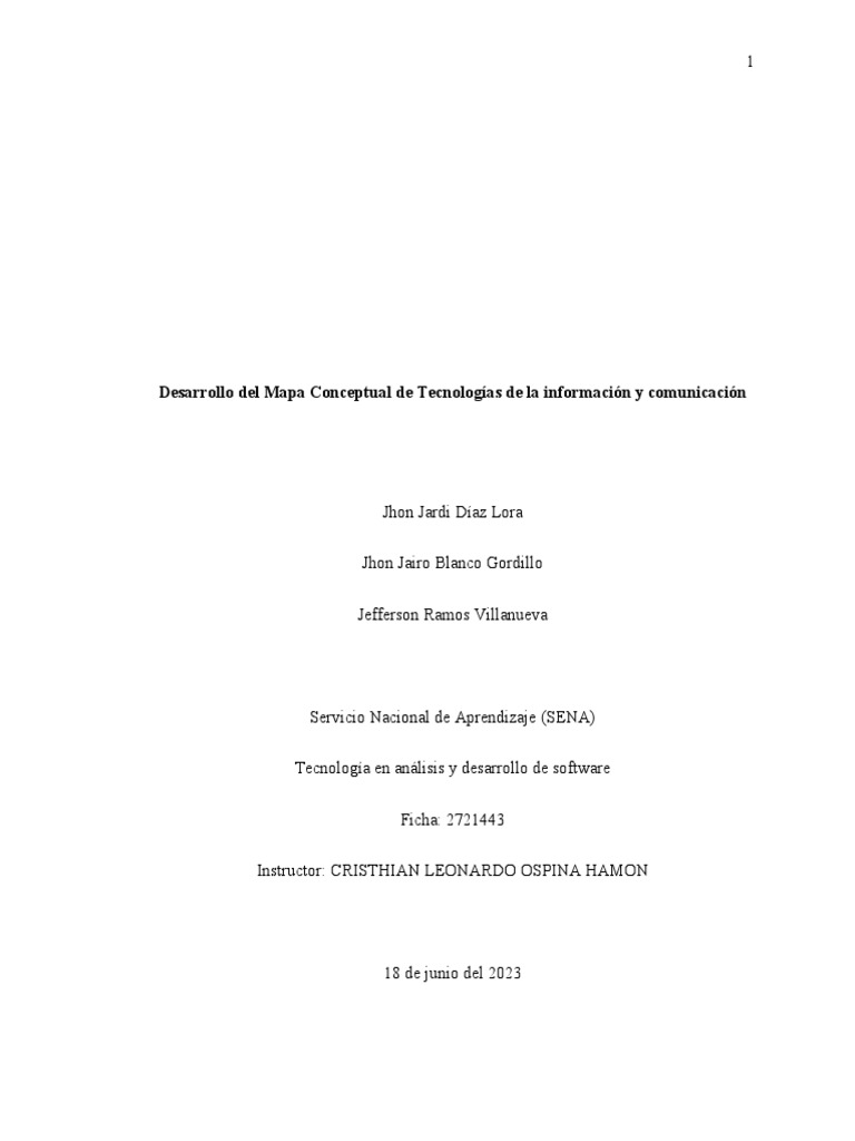 Mapa Conceptual TIC | PDF