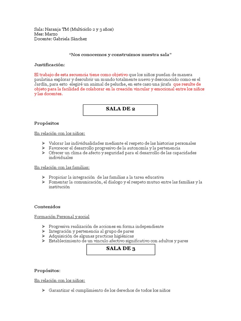 Periodo de Inicio Sala Multiciclo | PDF