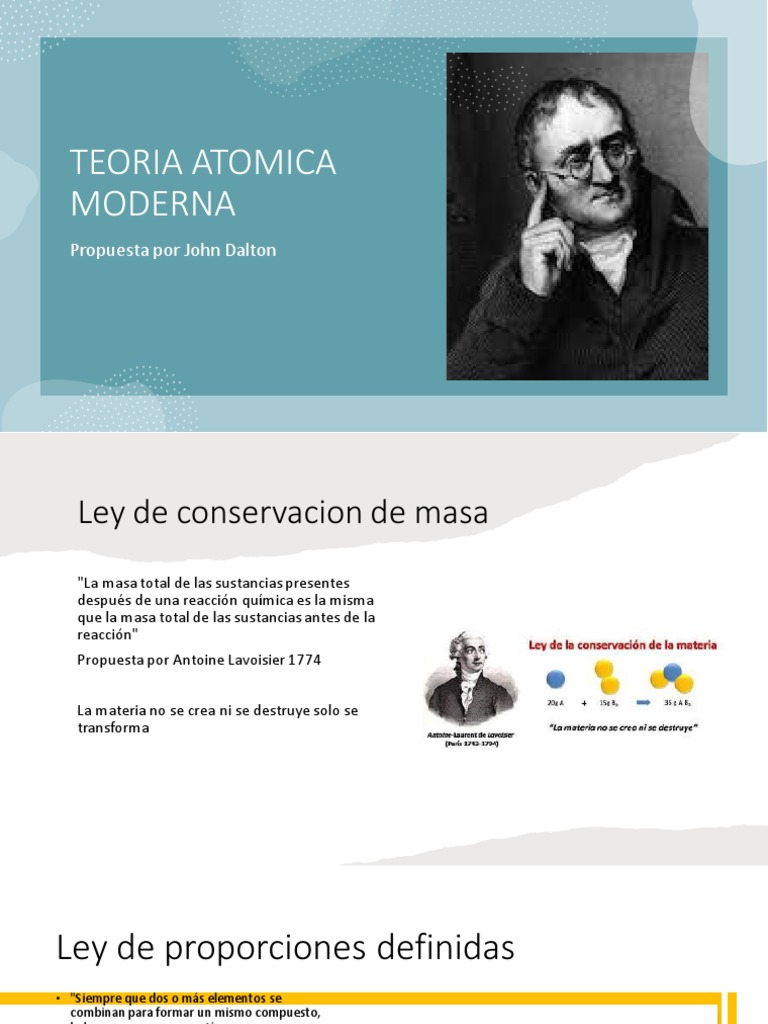 Teoria Atomica | PDF | Protón | Átomos