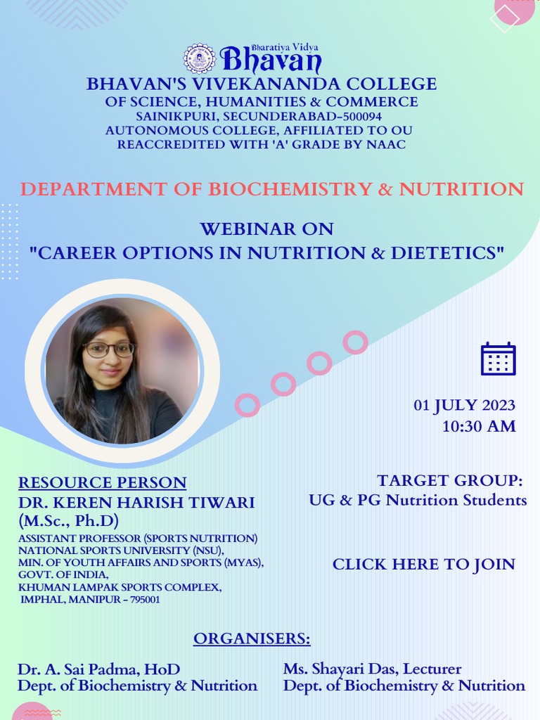 Career Options in Nutrition Webinar | PDF