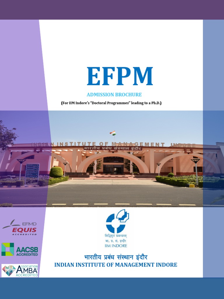EFPM Brochure 2022 | PDF | Graduate Record Examinations | Academic Degree