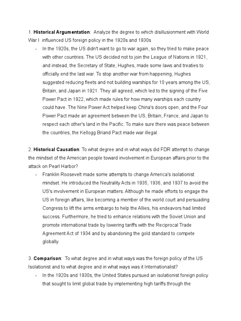 Between The Wars - Global Crisis | PDF | Foreign Policy Of The United ...