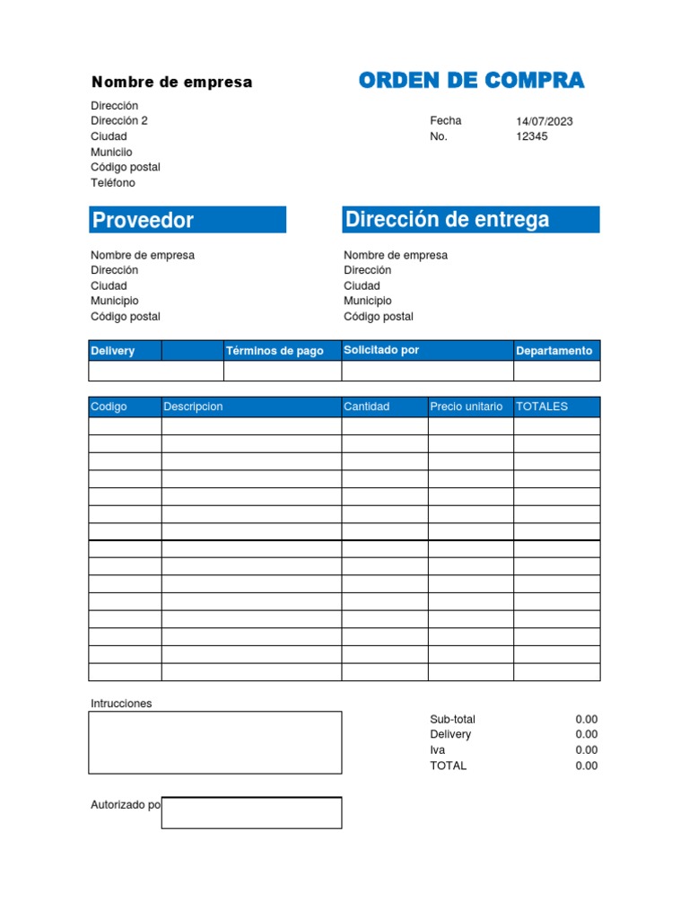 Orden de Compra | PDF