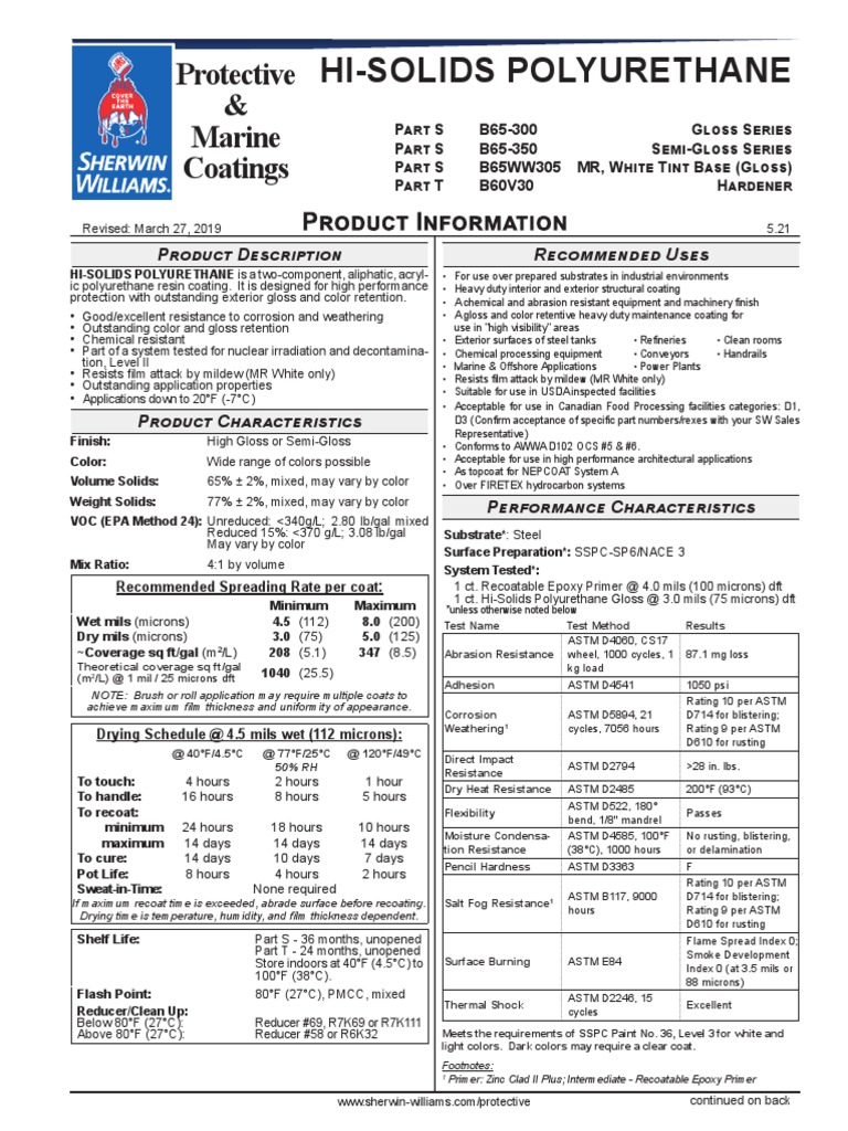 Hi Solid Polyurethane | PDF | Concrete | Paint