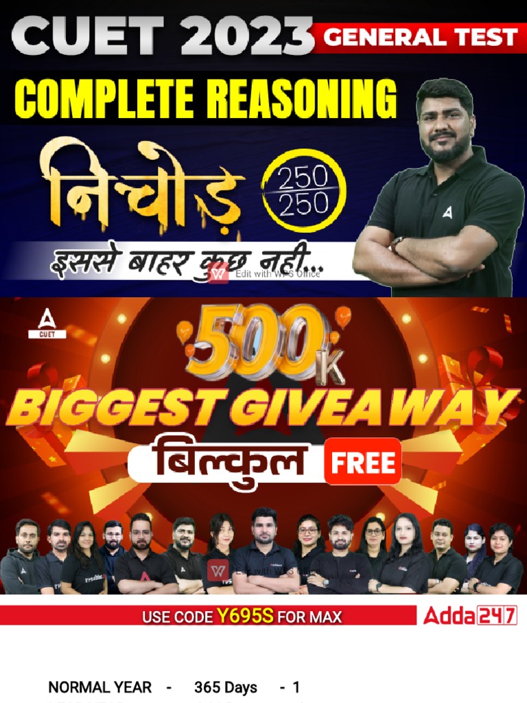 Reasoning Marathon Class | PDF