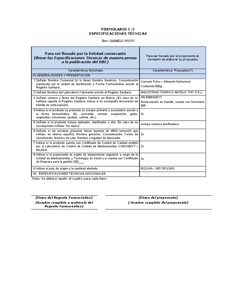Form C2 | PDF | Farmacéutico | Farmacia